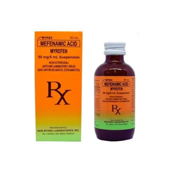 MYREFEN Mefenamic Acid 50mg / mL Suspension 60mL price in the ...