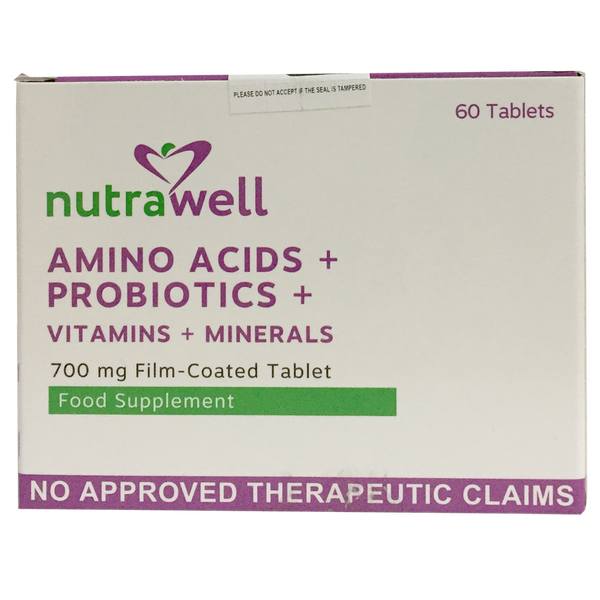 NUTRAWELL Amino Acids / Probiotics / Vitamins / Minerals 700mg Film ...