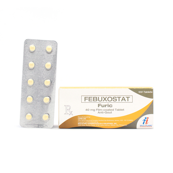 Buy Furic febuxostat 40mg film-coated tablet 1's online with MedsGo ...