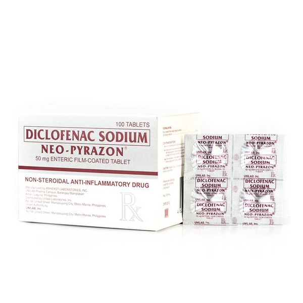 NEO-PYRAZON Diclofenac Sodium 50mg Enteric-Coated Tablet 1's price in ...