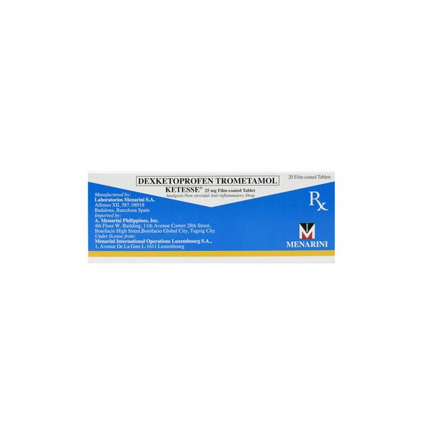 KETESSE Dexketoprofen Trometamol 25mg Film-Coated Tablet 1's price in ...