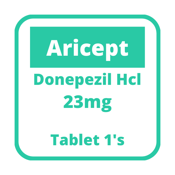 ARICEPT Donepezil Hydrochloride 23mg Film-Coated Tablet 1's price in ...