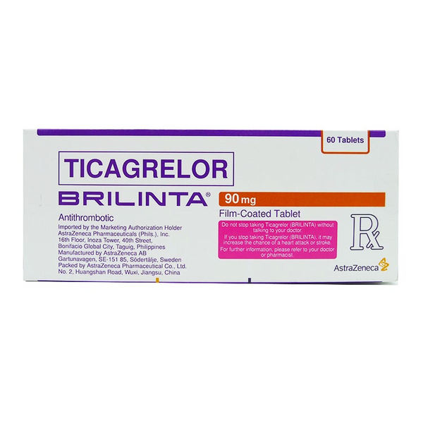BRILINTA Ticagrelor 90mg Film-Coated Tablet 1's price in the ...