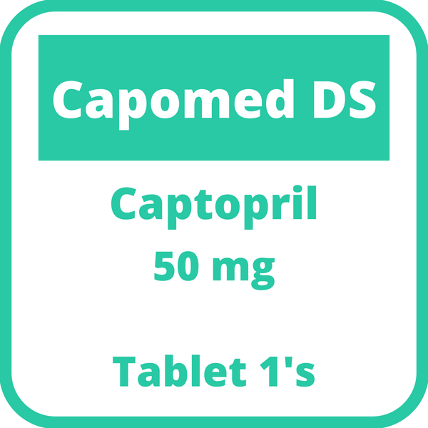 CAPOMED DS Captopril 50mg Tablet 1's price in the Philippines | MedsGo ...