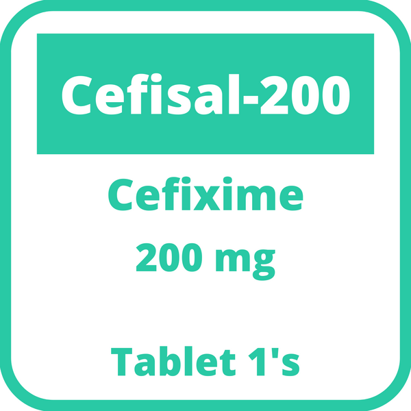 CEFISAL-200 Cefixime 200mg Film-Coated Tablet 1's price in the ...