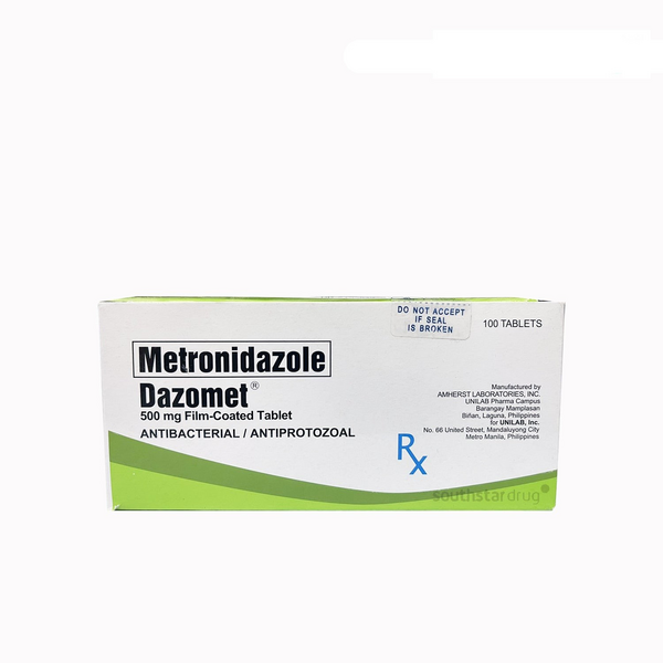 DAZOMET Metronidazole 500mg Film-Coated Tablet 1's price in the ...
