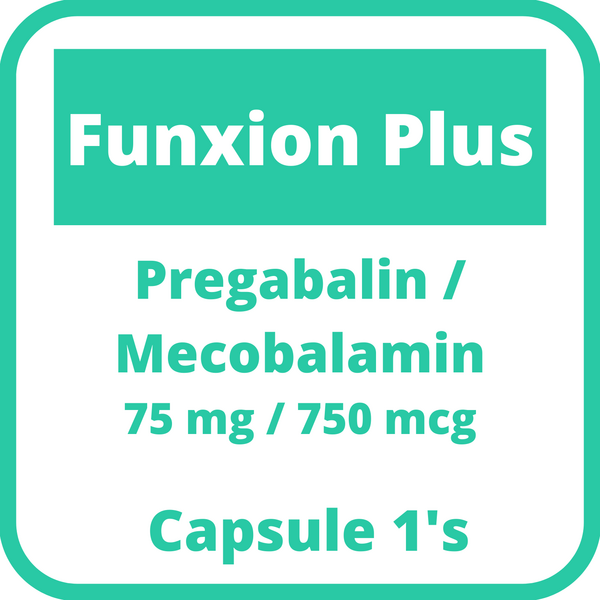 FUNXION PLUS Pregabalin / Mecobalamin 75mg / 750mcg Capsule 1's price ...