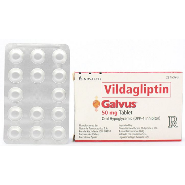 Buy Galvus vildagliptin 50mg tablet 1's online with MedsGo. Price - from