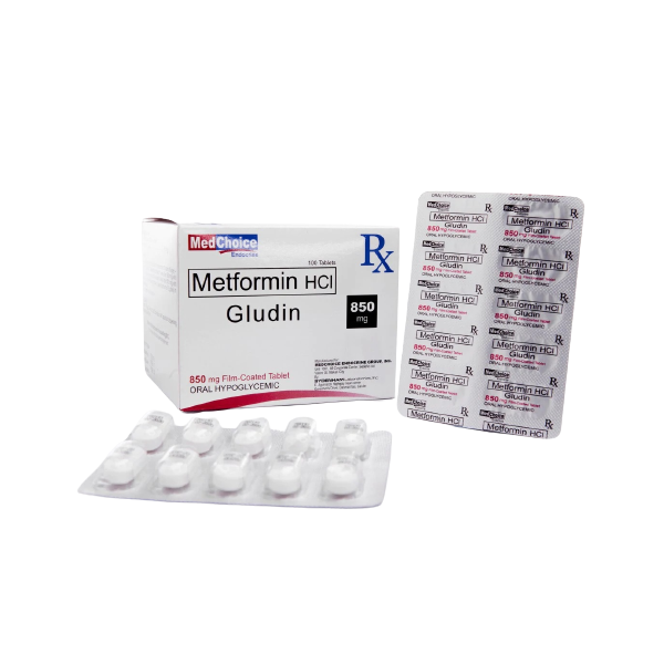 GLUDIN Metformin Hydrochloride 850mg Film-Coated Tablet 1's price in ...
