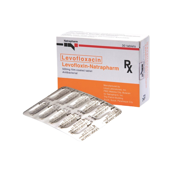 LEVOFLOXIN-NATRAPHARM Levofloxacin 500mg Film-Coated Tablet 1's price ...