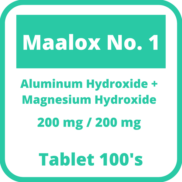 Buy Maalox no. 1 aluminum hydroxide / magnesium hydroxide 200mg / 200mg ...