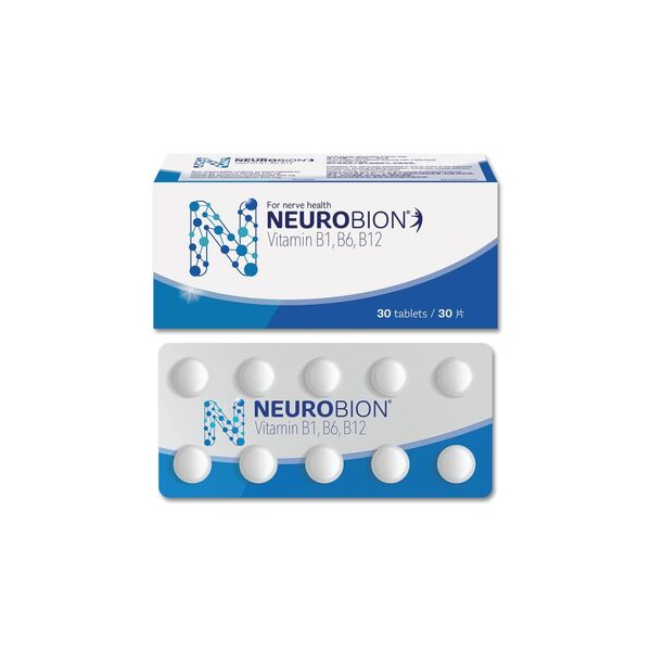 NEUROBION Vitamin B Complex 100mg / 200mg / 200mcg Sugar Coated Tablet ...