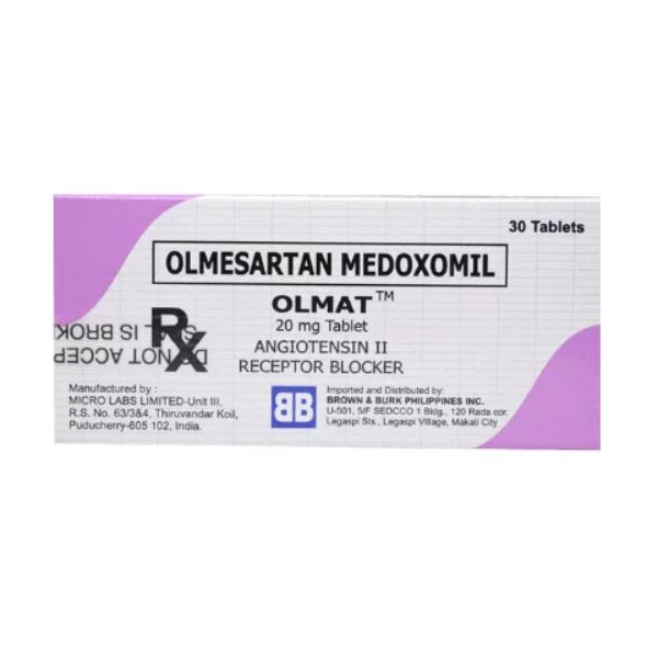 OLMAT Olmesartan Medoxomil 20mg Tablet 1's price in the Philippines ...