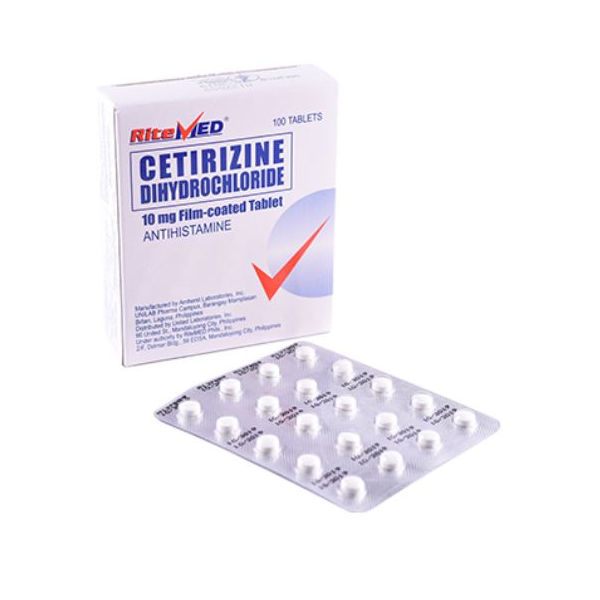RITEMED Cetirizine Dihydrochloride 10mg Film-Coated Tablet 1's price in ...