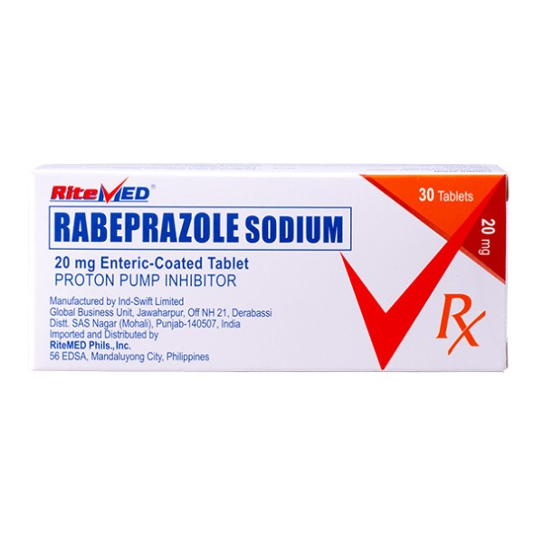 RITEMED Rapebrazole Sodium 20mg Enteric-Coated Tablet 30's price in the ...
