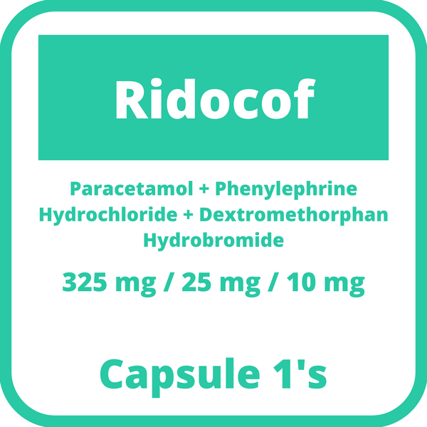 Buy Ridocof paracetamol / phenylephrine hydrochloride ...