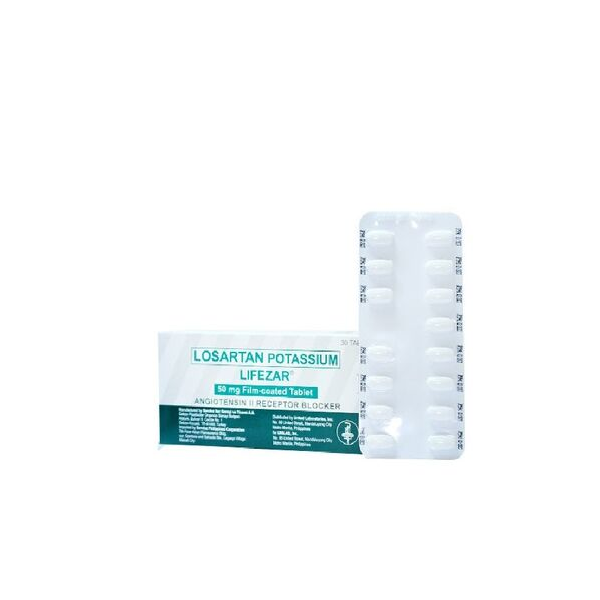 LIFEZAR Losartan Potassium 50mg Film-Coated Tablet 1's price in the ...