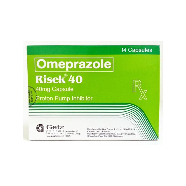 RISEK 40 Omeprazole 40mg Capsule 1's price in the Philippines | MedsGo ...