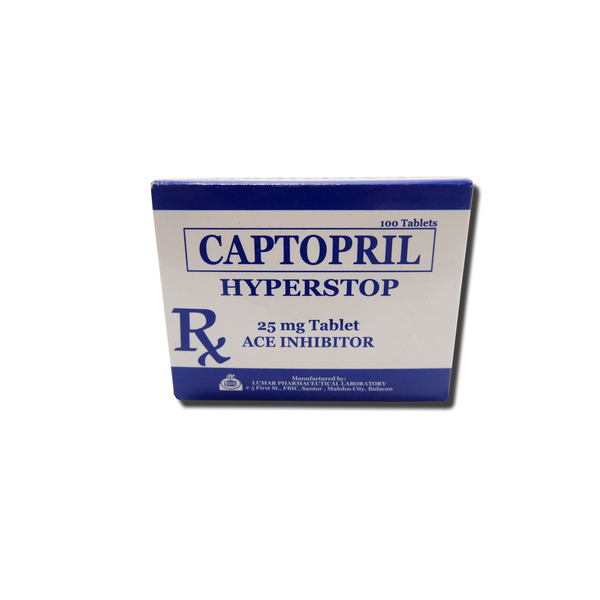 Buy Hyperstop captopril 25mg tablet 100's online with MedsGo. Price - from