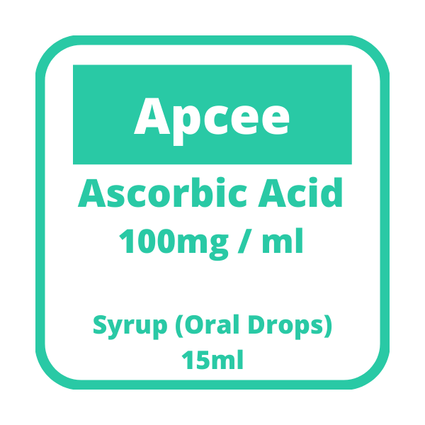APCEE Ascorbic Acid 100mg / mL Syrup 15mL Orange price in the ...