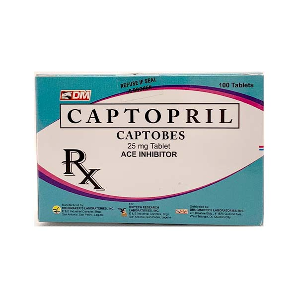 CAPTOBES Captopril 25mg Tablet 100's price in the Philippines | MedsGo ...
