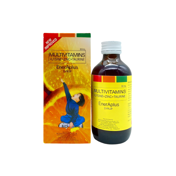 ENER A PLUS Multivitamins / Lysine / Zinc / Taurine Syrup 60mL price in ...
