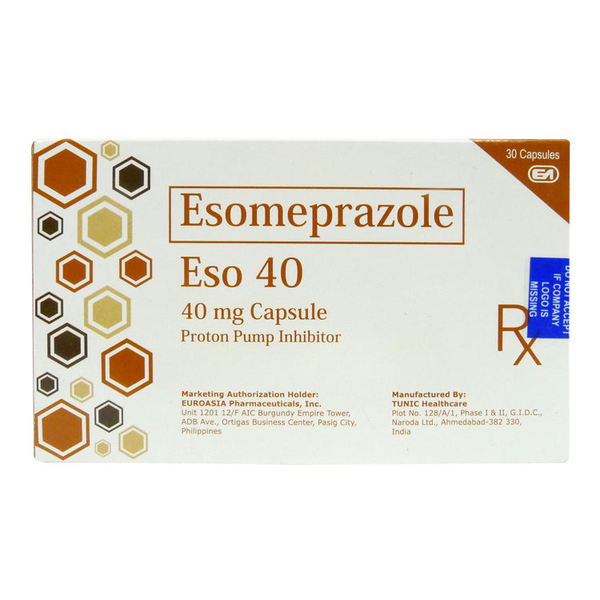 ESO 40 Esomeprazole 40mg Capsule 1's price in the Philippines | MedsGo ...