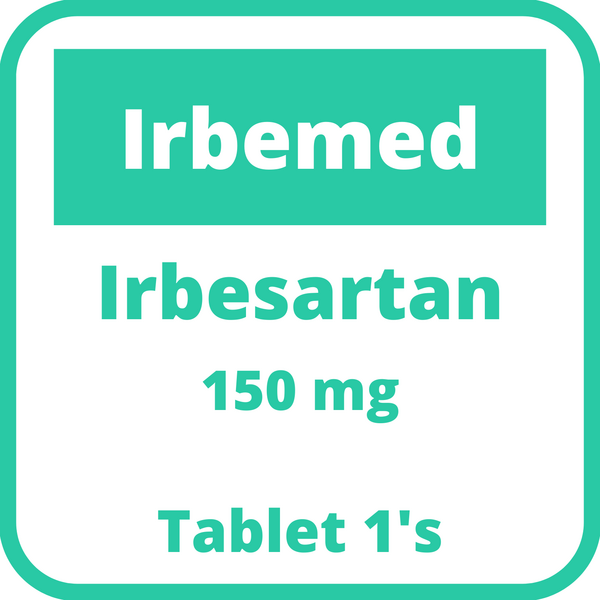 IRBEMED Irbesartan 150mg Film-Coated Tablet 1's price in the ...