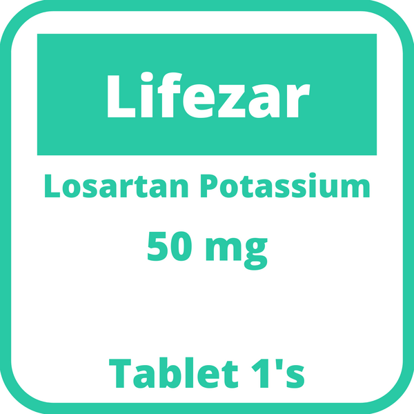 LIFEZAR Losartan Potassium 50mg Film-Coated Tablet 1's price in the ...
