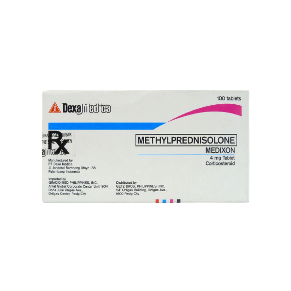 MEDIXON Methylprednisolone 4mg Tablet 1's price in the Philippines ...