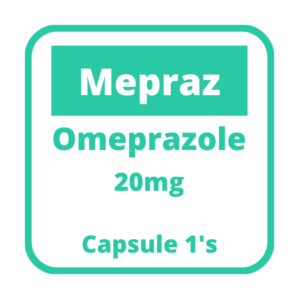 MEPRAZ Omeprazole 20mg Capsule 1's price in the Philippines | MedsGo ...