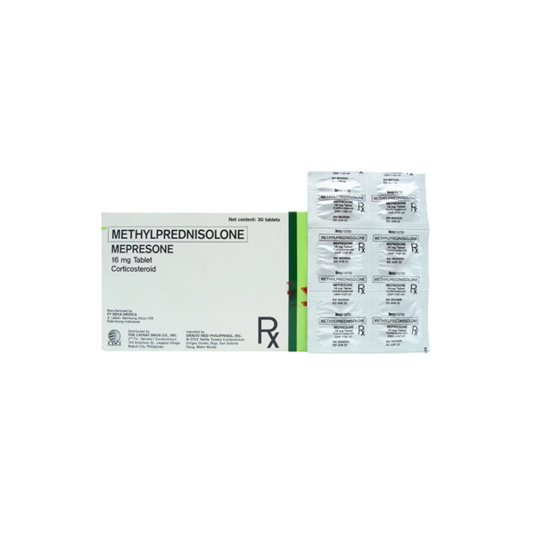 MEPRESONE Methylprednisolone 16mg Tablet 1's price in the Philippines ...