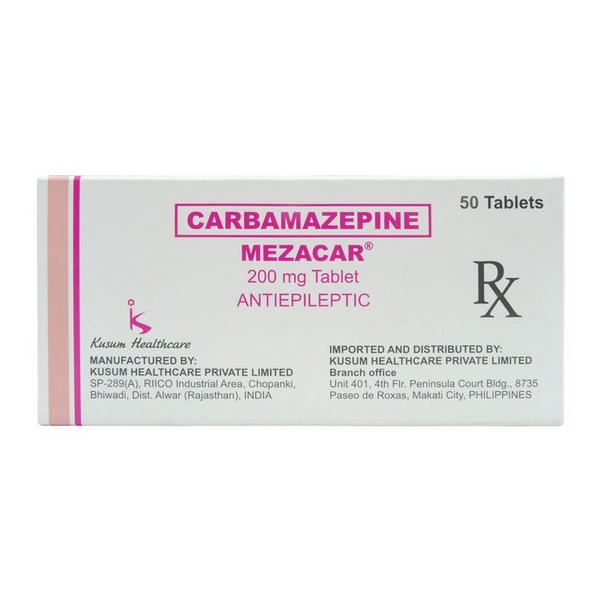 MEZACAR Carbamazepine 200mg Tablet 1's price in the Philippines ...