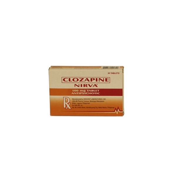 NIRVA Clozapine 100mg Tablet 1's price in the Philippines | MedsGo Pharmacy