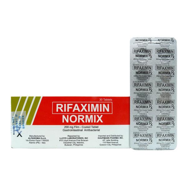 NORMIX Rifaximin 200mg Film-Coated Tablet 1's price in the Philippines ...