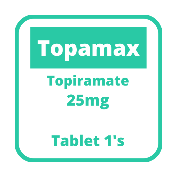 TOPAMAX Topiramate 25mg Film-Coated Tablet 1's price in the Philippines ...