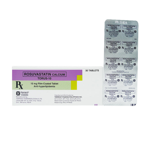 Buy Torus-10 rosuvastatin 10mg film-coated tablet 1's online with ...