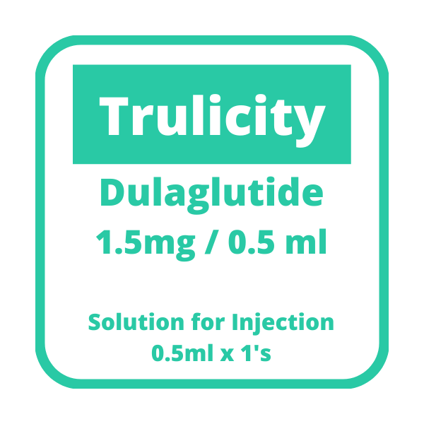 Buy Trulicity dulaglutide 1.5mg / 0.5ml solution for injection 0.5ml 1 ...
