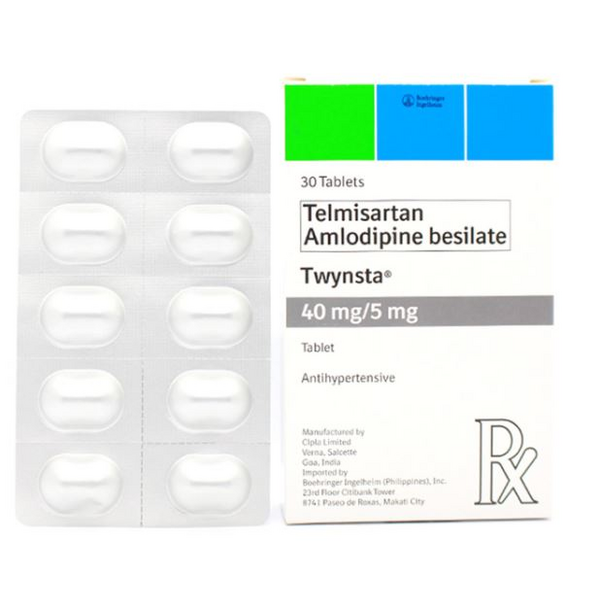 TWYNSTA Telmisartan / Amlodipine 40mg / 5mg Tablet 1's price in the ...