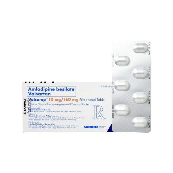 VALCAMP Amlodipine / Valsartan 10mg / 160mg Film-Coated Tablet 1's ...