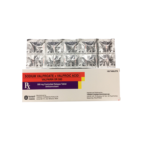 VALPARIN XR 500 Sodium Valproate / Valproic Acid 500mg Controlled ...