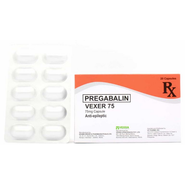 Buy Vexer 75 pregabalin 75mg capsule 1's online with MedsGo. Price - from