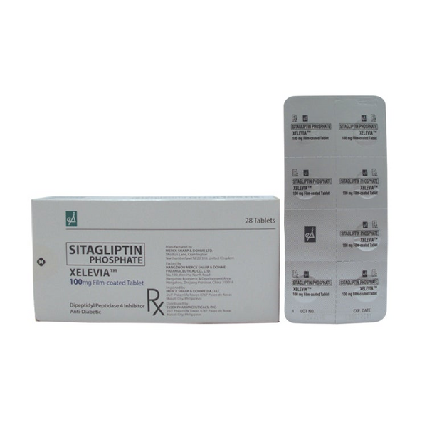 XELEVIA Sitagliptin Phosphate 100mg Film-Coated Tablet 1's price in the ...
