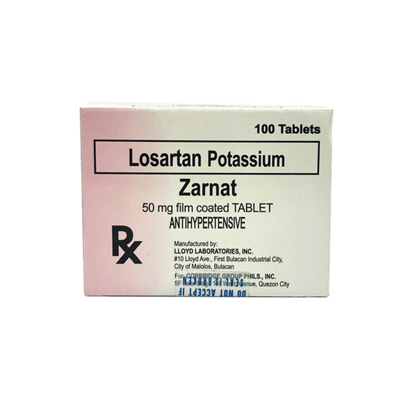 ZARNAT Losartan Potassium 50mg Film-Coated Tablet 1's price in the ...
