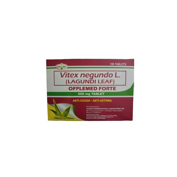 CAFGARD FORTE Vitex Negundo L. (Lagundi Leaf) 600mg Tablet 100's price ...
