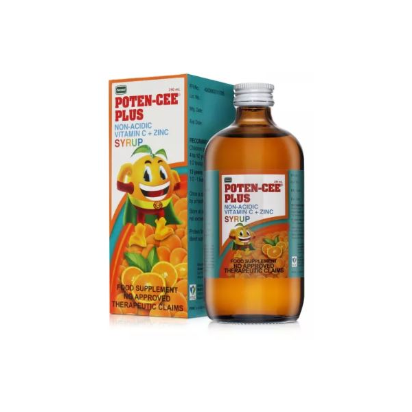 POTEN-CEE PLUS Non-Acidic Vit. C / Zinc Food Supplement Syrup 250mL ...