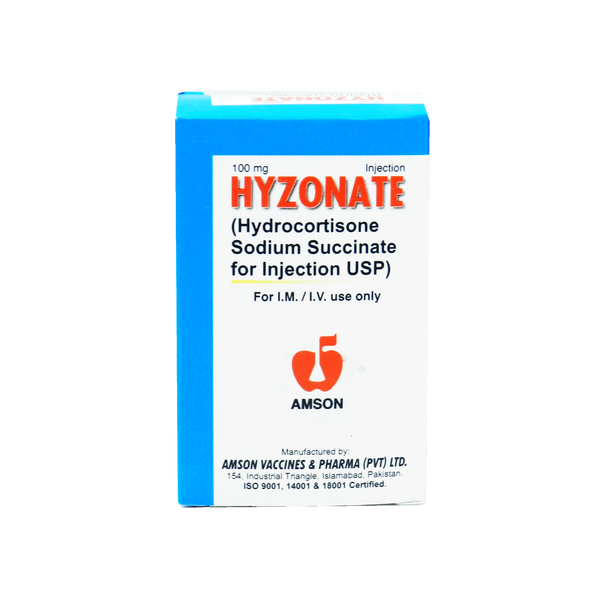 HYZONATE Hydrocortisone Sodium Succinate 100mg Powder for IM/IV ...