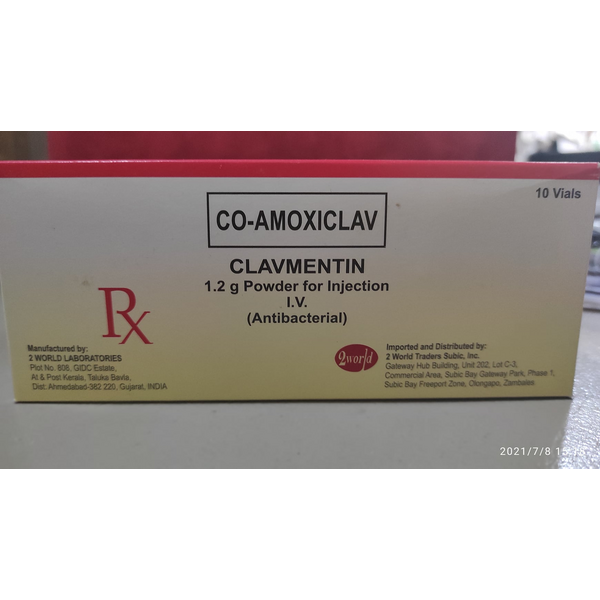 CLAVMENTIN Co-Amoxiclav 1.2g Powder for IV Injection 10's price in the ...
