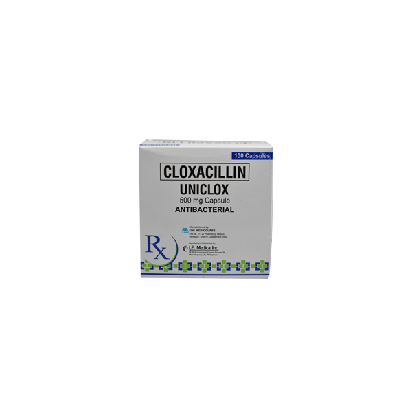 UNICLOX Cloxacillin 500mg Capsule 1's price in the Philippines | MedsGo ...