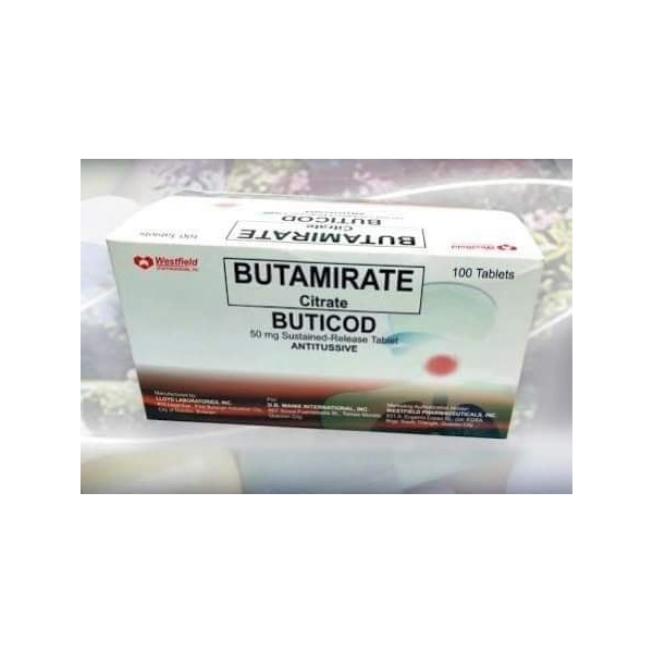BUTICOD Butamirate Citrate 50mg Sustained Release Tablet 100's price in ...
